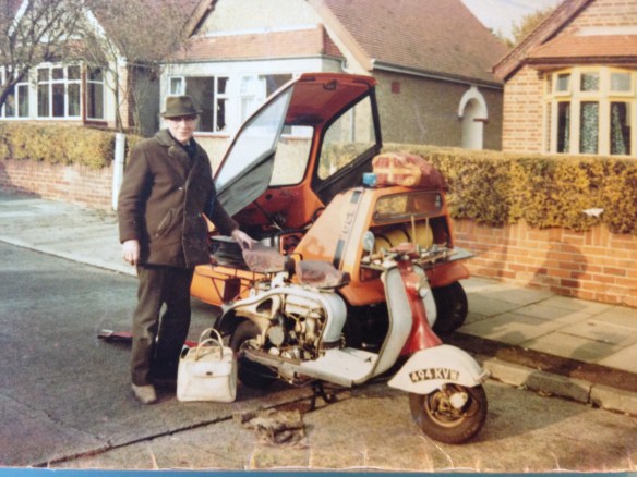 Riding Lola. Calm down. She’s a Lambretta. | lambrettista.net